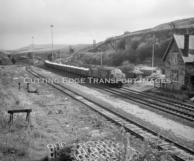 6 X 6 Railway Negative: Class 37 and Wagons at Peak Forest 35/161/15 £3 ...