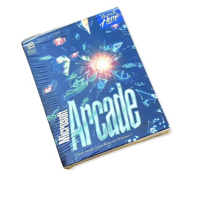 MICROSOFT ARCADE 1993 MS-DOS Classic Arcade Game Pack Vintage £27.00 ...
