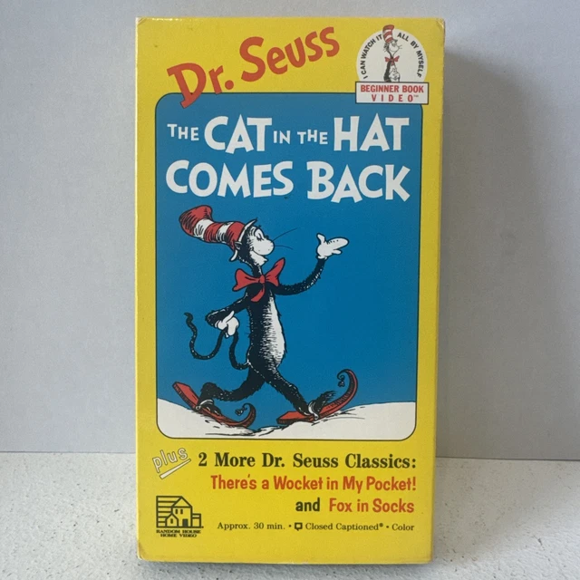 DR. SEUSS THE Cat in the Hat Comes Back VHS Beginner Book Video £9.03 ...