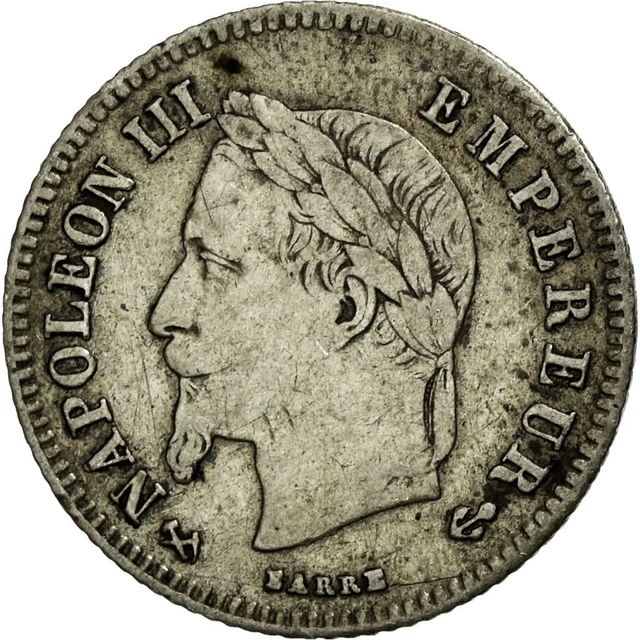 MONNAIE, FRANCE, NAPOLEON III, Napoléon III, 20 Centimes, 1866, Bordeaux, TTB EUR 54,95 ...