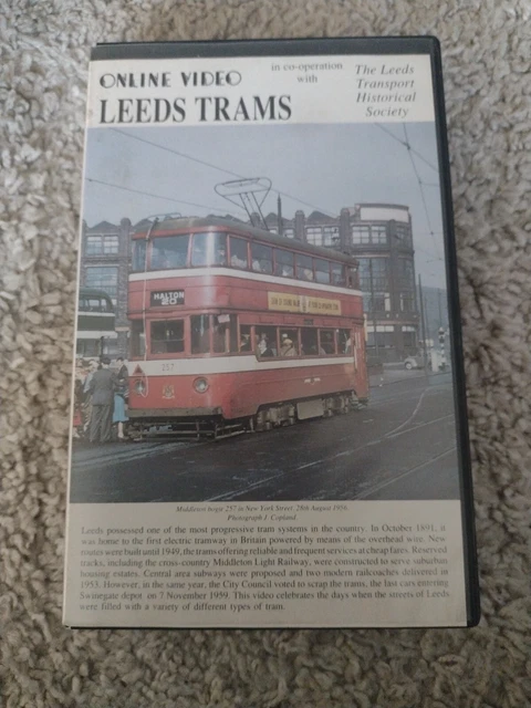 LEEDS TRAMS - Video VHS - Leeds Transport Historical Society, PAL £8.00 ...