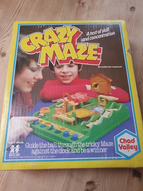 VINTAGE 1970S CRAZY Maze. Chad Valley. Working. Complete And In ...