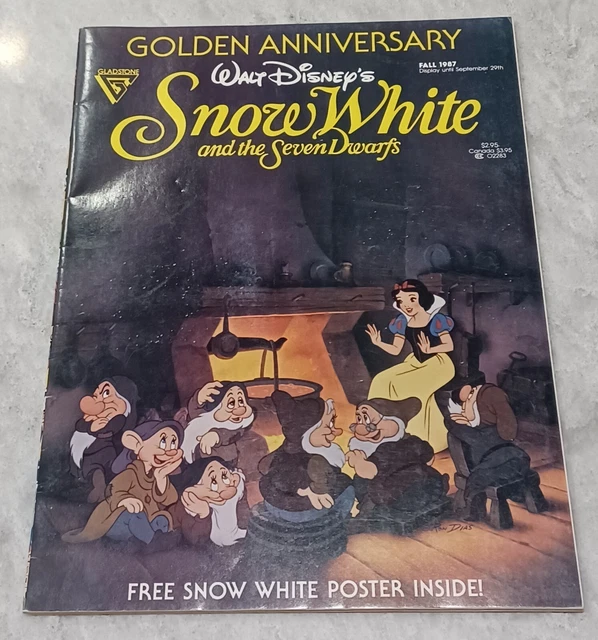 SNOW WHITE & The Seven Dwarfs Golden Anniversary Fall 1987 w/Poster ...