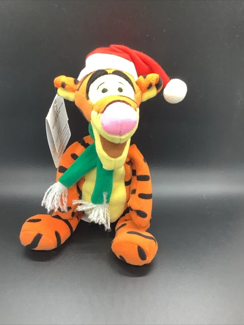DISNEY STORE WINNIE The Pooh Tigger Plush Soft Toy Teddy Xmas Christmas ...