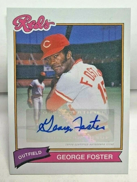 GEORGE FOSTER 2020 Topps X Super 70s SPORTS Autographe Auto #40A ...