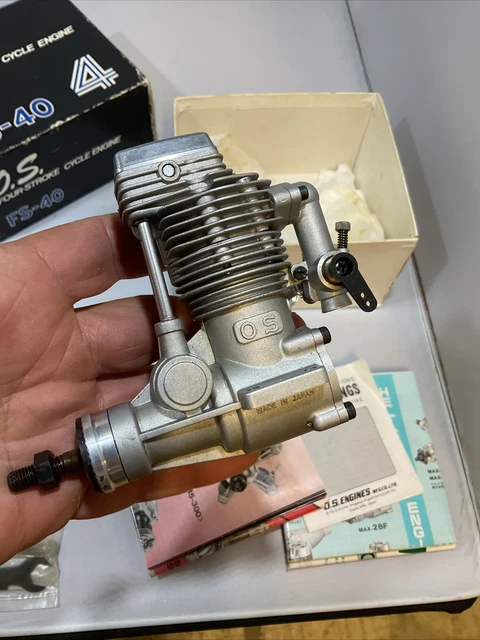 NEW FOUR stroke, O.S FS-40 Nitro/Glow R/C Engine Model Airplanes W/O ...