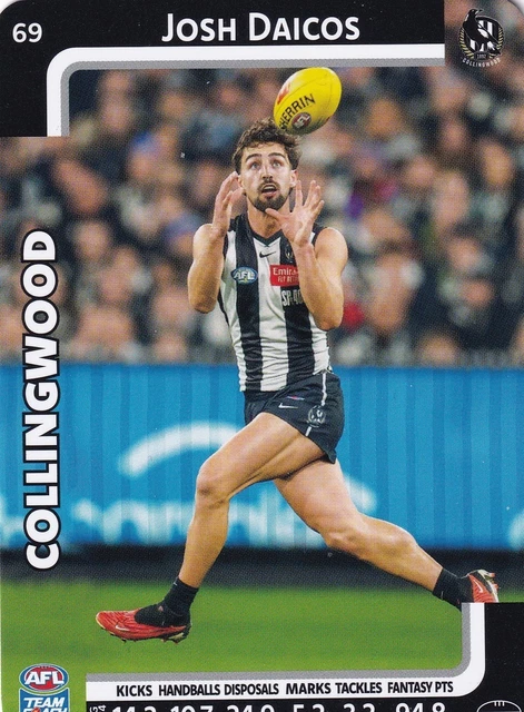 AFL 2025 TEAMCOACH Collingwood Magpies - Josh Daicos Card No.69 $2.60 ...