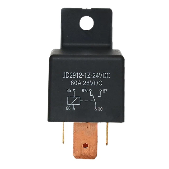JD2912-1Z-24VDC CAR MOTORCYCLE DC28V 80A 5Pin Changeover Switch SPDT ...