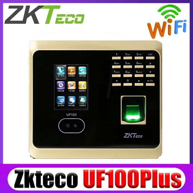 NEW ZKTECO UF100PLUS WiFi Biometric Fingerprint Face Recognition Time Attendance $164.39 ...