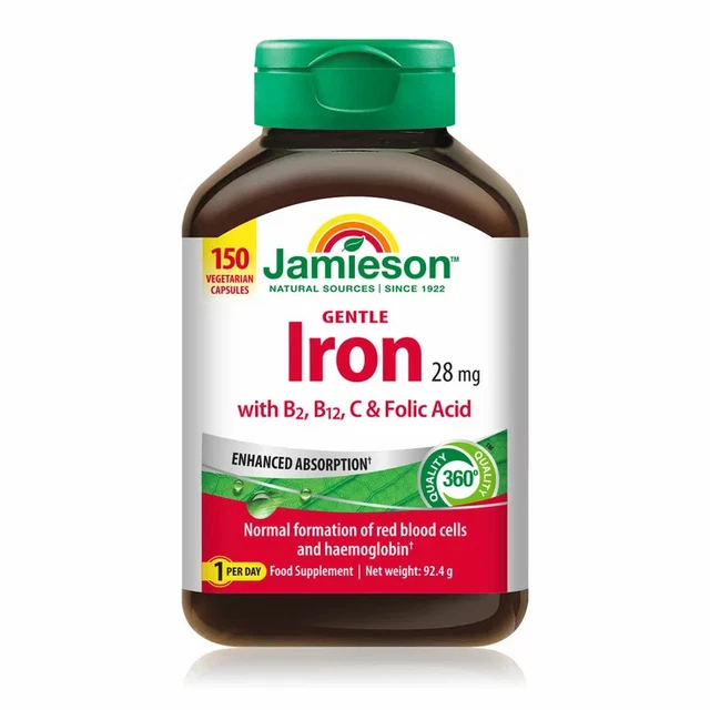 JAMIESON GENTLE IRON Tablets, 150 Count £38.52 - PicClick UK