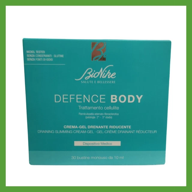 BIONIKE DEFENCEBODY CREMA-GEL drenante riducente trattamento cellulite drenaggio EUR 34,50 ...