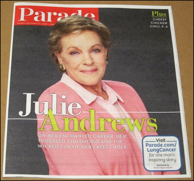 12/13/2020 PARADE NEWSPAPER Magazine Julie Andrews Bridgerton December ...