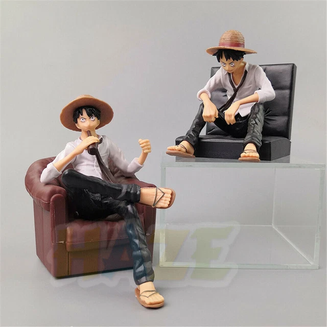 ONE PIECE MONKEY D. Luffy Sitting Sofa PVC Figure Model Toy Decor £12. ...