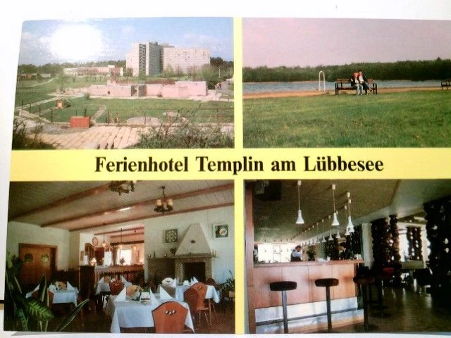 FERIENHOTEL TEMPLIN AM Lübbesee. Alte Mehrbild AK farbg, ungel. ca Anfang 90ger EUR 3,93 ...