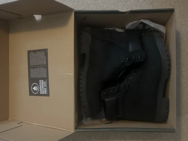 TIMBERLAND 6 INCH Premium Waterproof Boots Black - Size UK8.5 - RRP £ ...