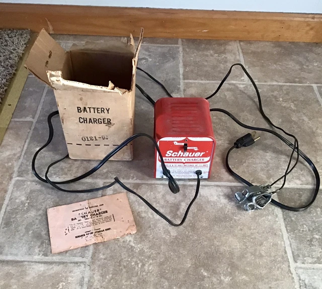 VINTAGE SCHAUER BATTERY Charger Model H612C, Original Box ...