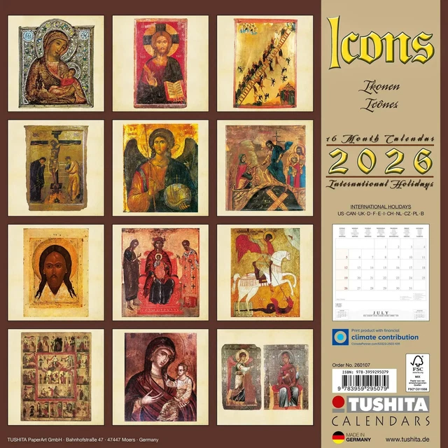 ICONS 2026 | Kalender 2026 | Kalender | Mindful editions | 28 S. | Englisch EUR 17,79 - PicClick DE