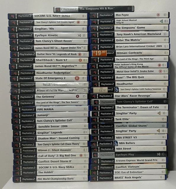 PLAYSTATION 2 GAMES Bundle - Huge Joblot - PS2 Video Games Lot £0.99 ...