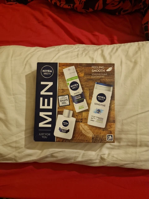 NIVEA MEN FEELING Smooth Sensitive Shave & Shower Kit Gift Set £7.00 ...