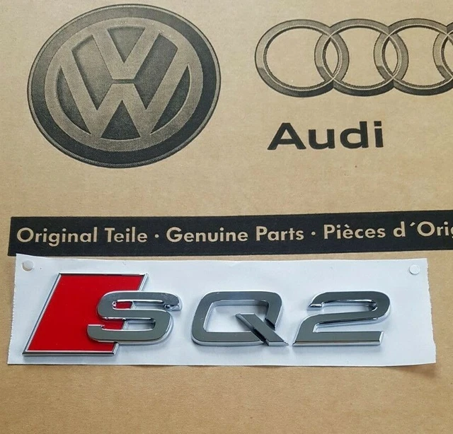 ORIGINAL AUDI SQ2 Schriftzug Emblem Aufkleber Heckklappe Chrom Q2 Logo ...