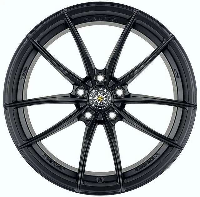 TESLA MODEL 3 PERFORMANCE 4x 20" EDELWEISS LT5 SATIN BLACK 9J NEW ALLOY ...
