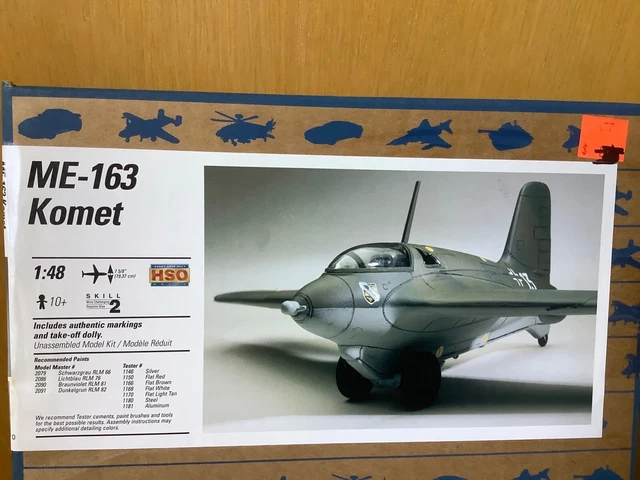 TESTORS ME-163 WWII German Rocket Propelled Fighter 1/48 $24.95 - PicClick