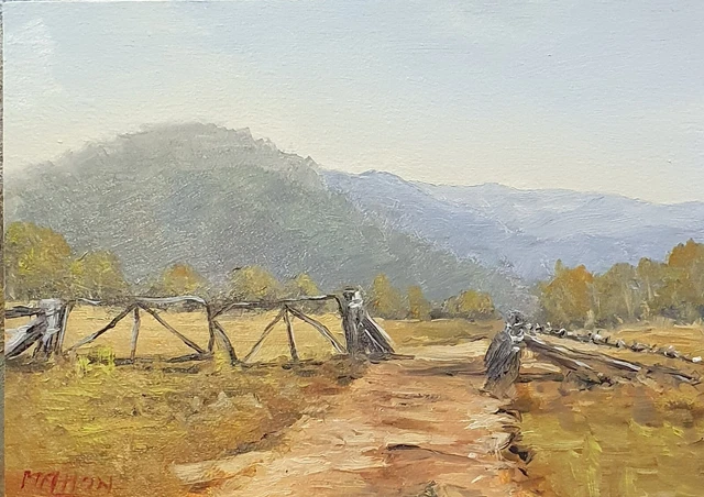 AUSTRALIAN LANDSCAPE PAINTING Original Oil Gate series Cheryl Mahon Art ...