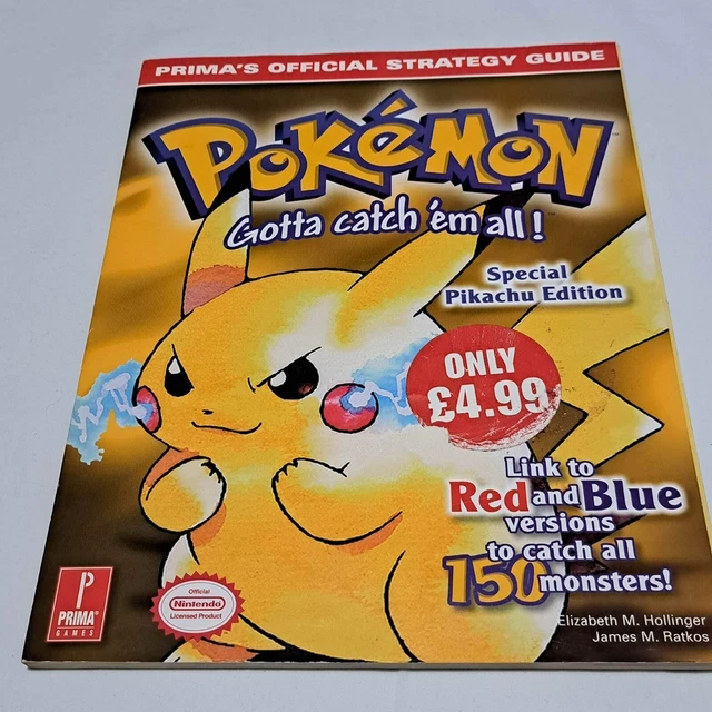 PRIMA’S OFFICIAL STRATEGY Guide Pokemon Pikachu Special Edition £75.00 ...