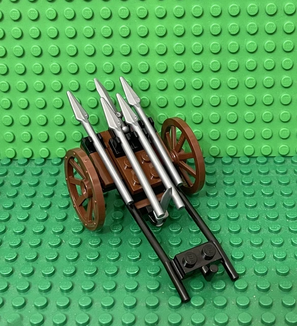 LEGO CASTLE MINI Figures Spear And Sword Carriage Wagon Cart With Horse ...