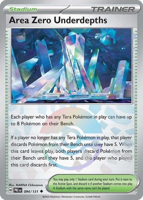 AREA ZERO UNDERDEPTHS (Poke Ball Pattern) Uncommon Holo SV: Prismatic ...