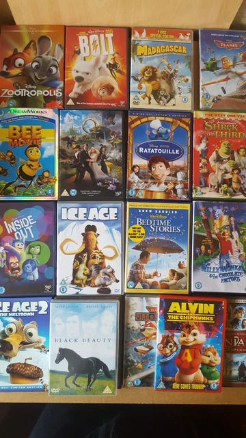 DISNEY PIXAR DREAMWORKS 36 Childrens Dvd Film Bundle Bolt Ice Age ...