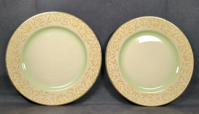 VINTAGE CROWN DEVON Fieldings-Art Deco Side Plates x 2-Design 3307-Dia ...