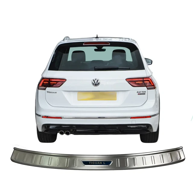 CHROME REAR BUMPER Edge Protector Guard for VW Tiguan MK2 2016-2022 £98 ...