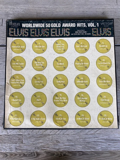 ELVIS PRESLEY WORLDWIDE 50 Gold Award Hits Vol. 1. LPM-6401 EUR 66,26 ...