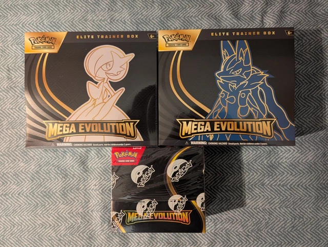 POKÉMON TCG: MEGA Evolution - 2 Elite Trainer Boxes ETB & 1 Booster Box ...