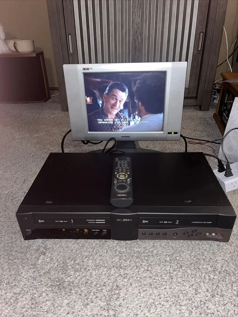VTG GO VIDEO DDV3110 Dual-Deck VHS VCR Recorder with Remote TESTED ...