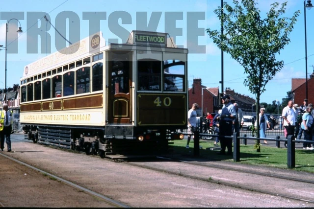 35MM SLIDE BLACKPOOL Transport Single Decker Tram Strassenbahn 40 2004 Original £4.99 - PicClick UK