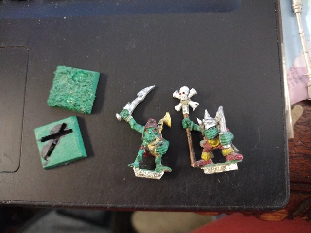 WARHAMMER GOBLIN MUSICIAN And Standard Bearer Metal, Late 80s Early 90s ...