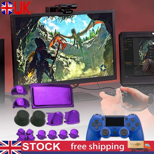 FULL SET BUTTON Replace ABXY Buttons Kit for PS4 Slim Game Controller ...