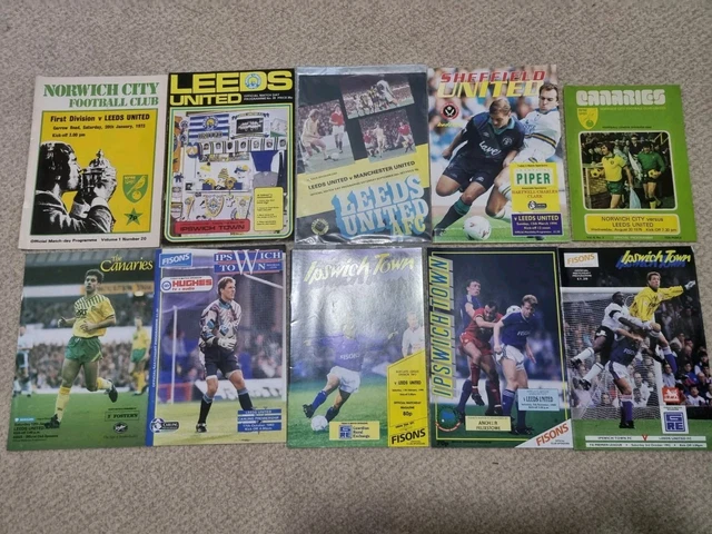 LEEDS UNITED FOOTBALL programmes 1970s, 80s, 90s £1.60 - PicClick UK