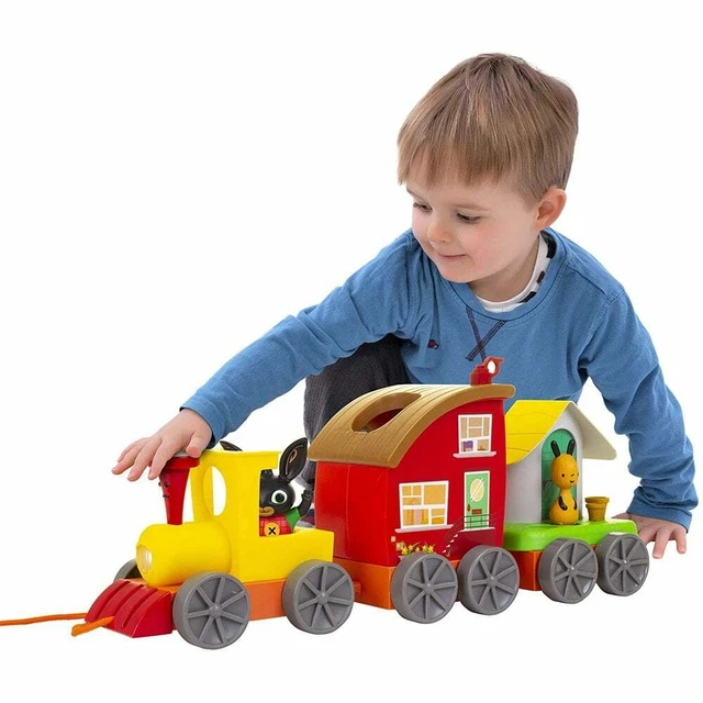 BING LIGHTS AND Sounds Train with Mini Playset inc 2 Carriages - House ...