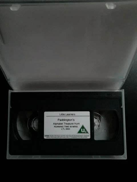 PADDINGTON’S ALPHABET TREASURE Hunt. Little Learners VHS Video Cassette ...