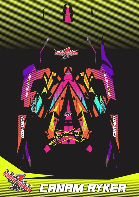 CAN-AM RYKER 2019 - 2021 Full Body DECAL Graphic Sticker Decal STREET £ ...