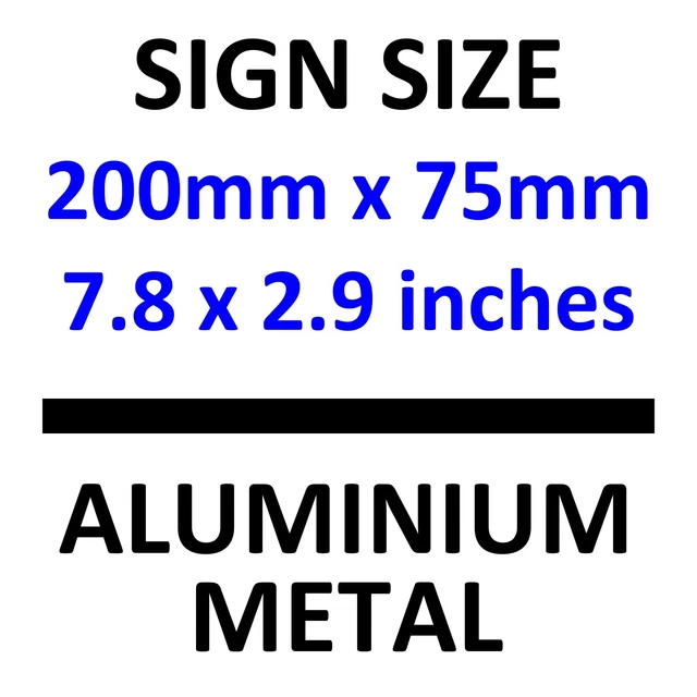 METAL POWER ASSISTED Door Sign Aluminium Notice Automatic Office Shop ...