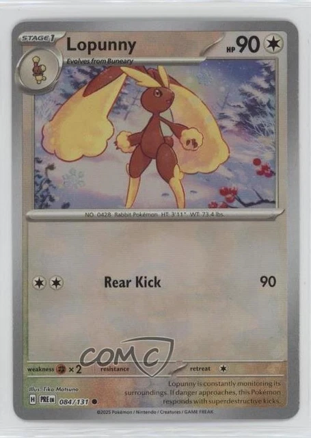 2025 POKEMON SV: Prismatic Evolutions (PRE) Poke Ball Foil Lopunny #084 ...