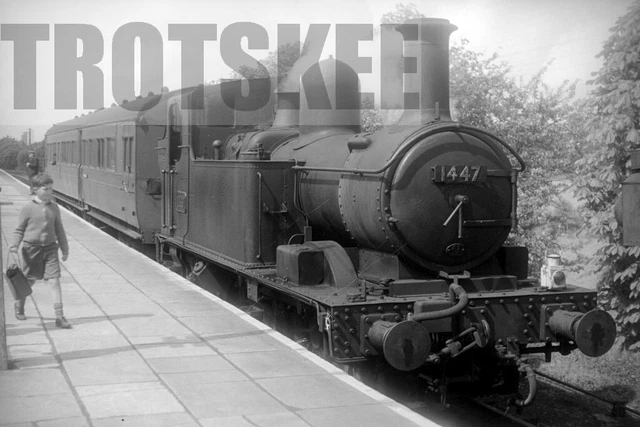 35MM NEGATIVE BRITISH Railways Steam Loco 1447 Class 1400 Cholsey 1957 ...