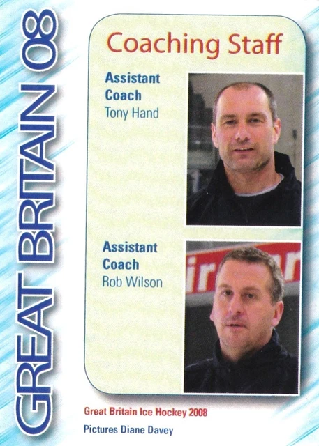 PAUL THOMPSON - Head Coach, Cardiff Devils/Team Gb, Rare 2008 Auto'd ...