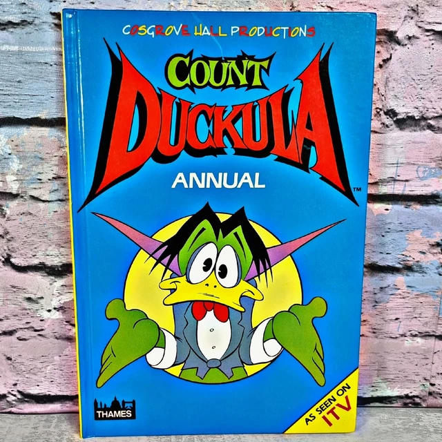 RARE 1989 VINTAGE Count Duckula Annual Cosgrove Hall Marvel Comics £9. ...