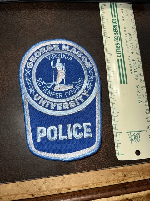 VINTAGE OBSOLETE SHERIFF Police Department Office Patch George Mason ...