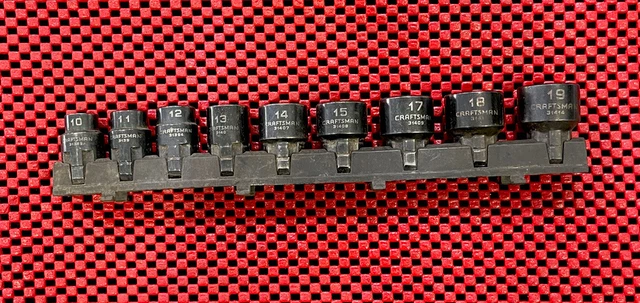 CRAFTSMAN UNIVERSAL MAX Axess Go Thu Socket Set 3/8 Drive Metric 10mm ...